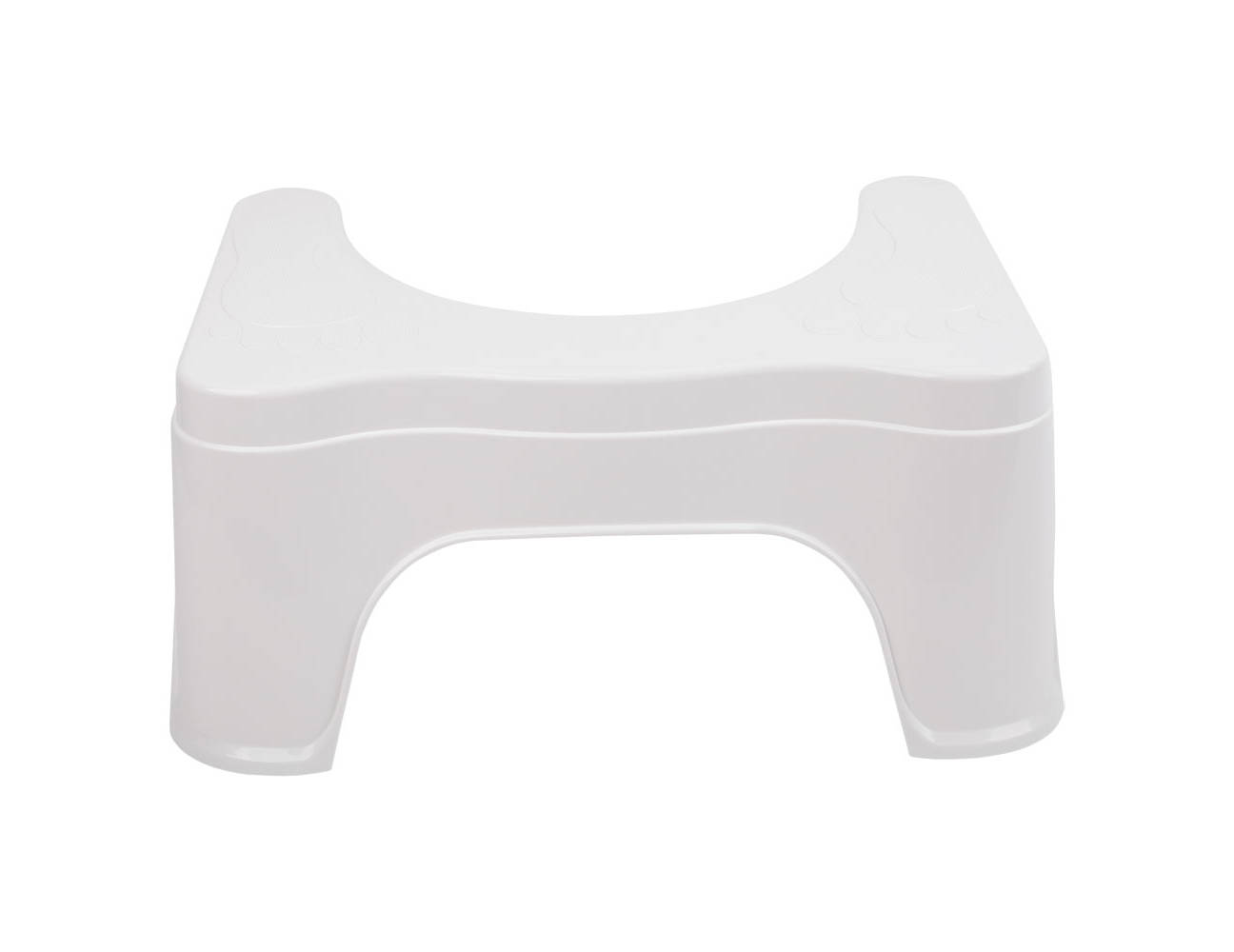 Easy Home Non Skid Feet Squatting Stool, White