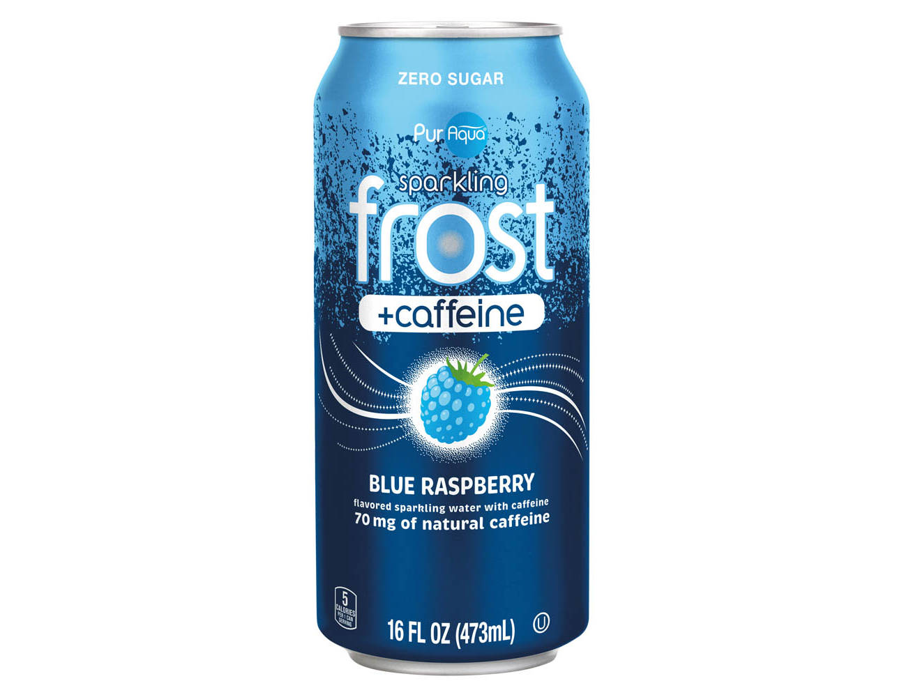 PurAqua Sparkling Frost Caffeine Blue Raspberry Flavored Drink, 16 fl oz