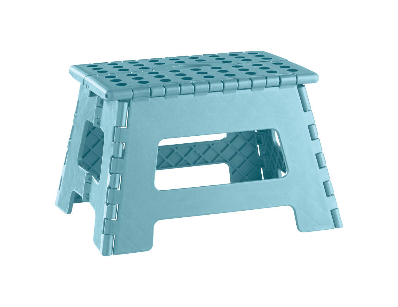 Easy Home Folding Step Stool Light, Blue