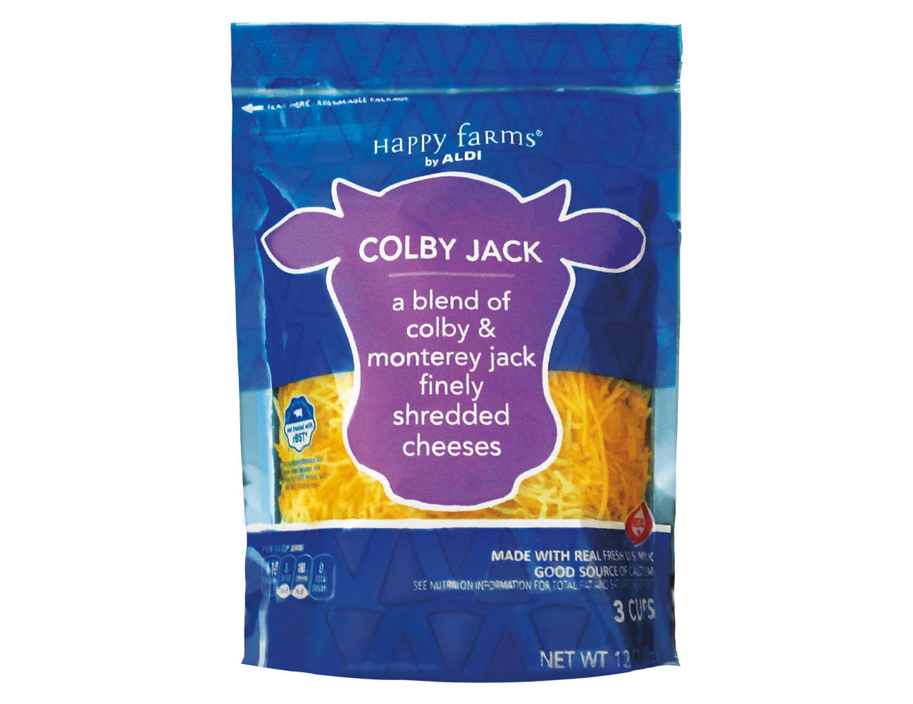 Happy Farms Shredded Colby Jack Cheese, 12 oz