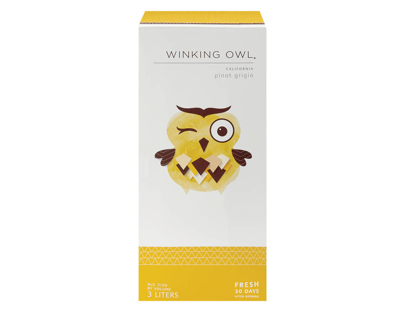 Winking Owl Pinot Grigio White Wine, 3 L