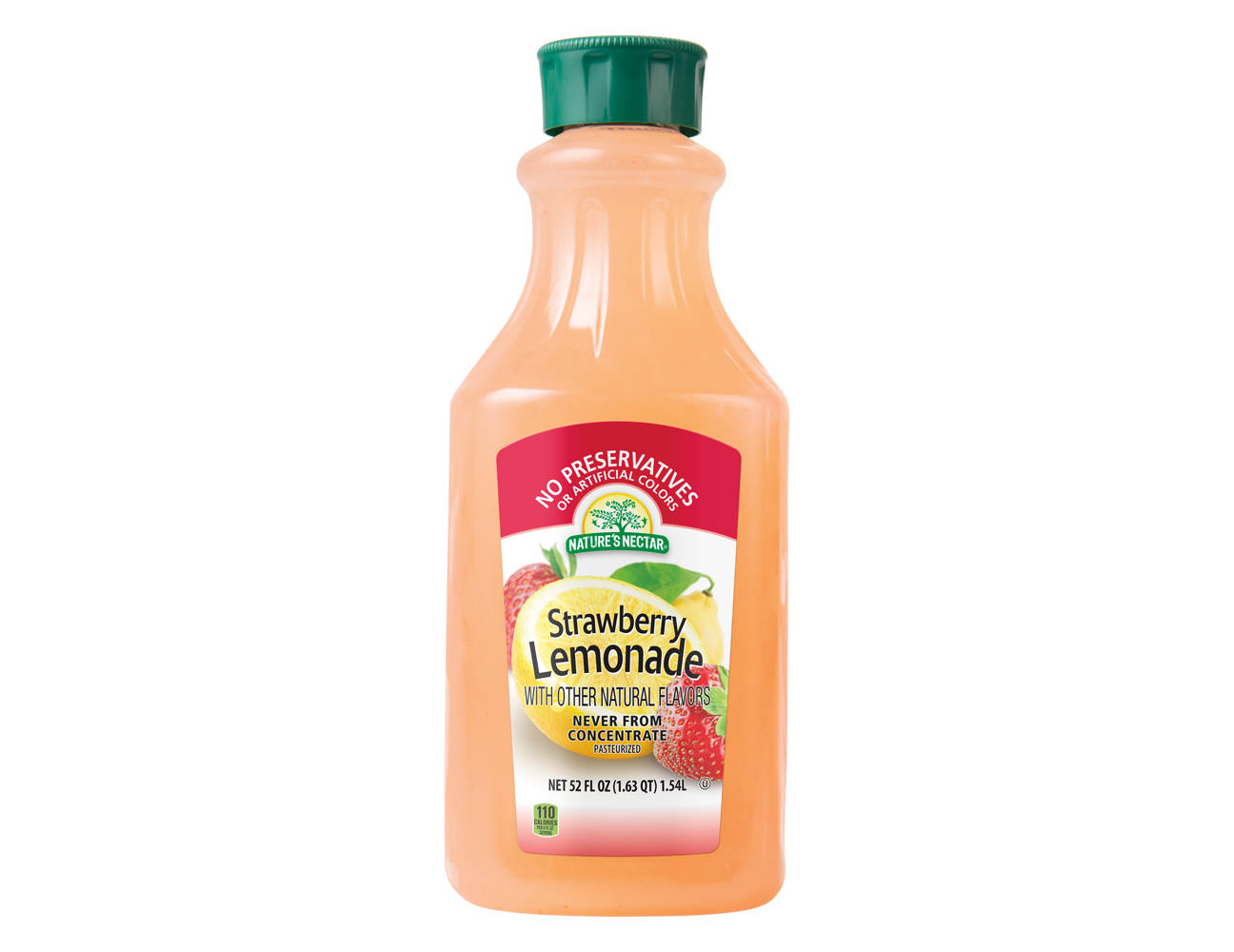 Nature's Nectar Strawberry Lemonade Not From Concentrate, 52 fl oz