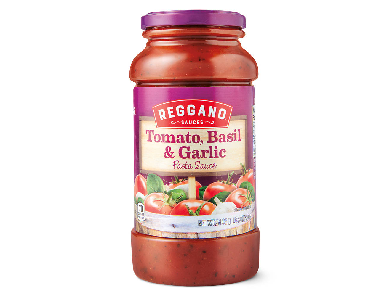 Reggano Tomato, Basil and Garlic Pasta Sauce, 24 oz