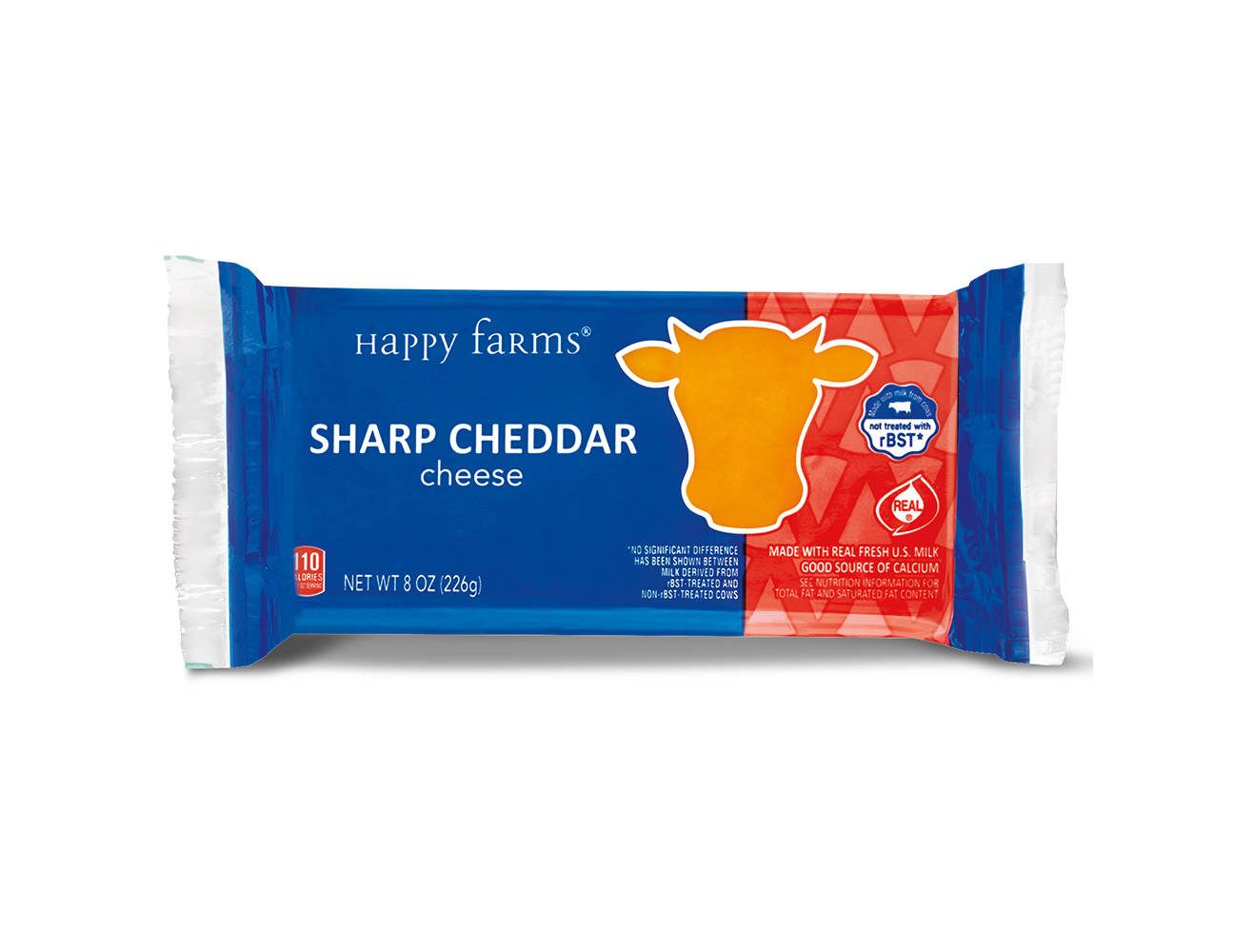 Happy Farms Sharp Cheddar Cheese Block, 8 oz