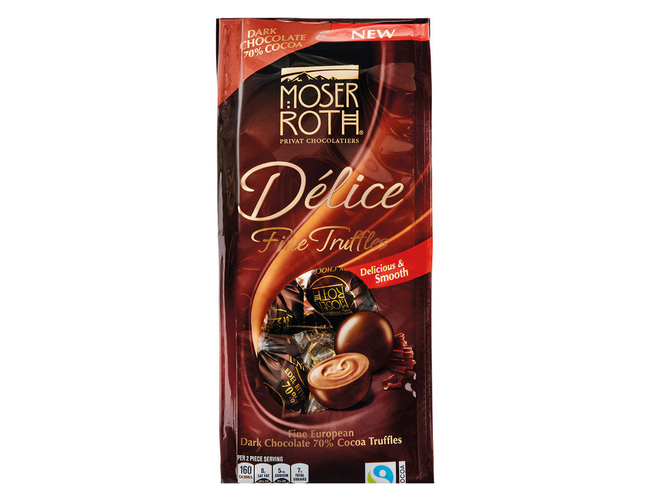 Moser Roth Dark Chocolate Delice Truffles, 5 oz