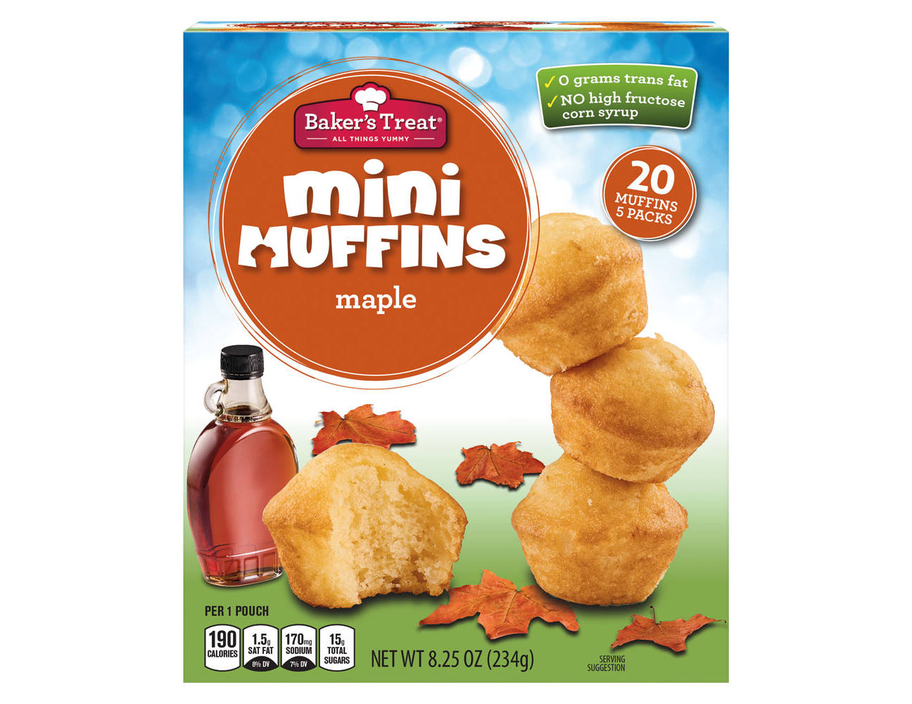 Baker's Treat Maple Mini Muffins, 20 count