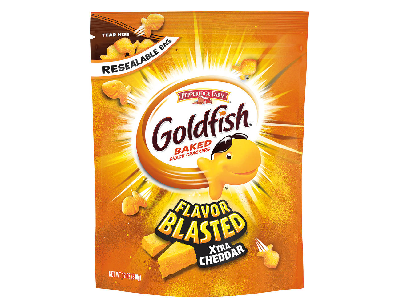 Pepperidge Farm Extra Cheddar Goldfish Crackers, 12 oz