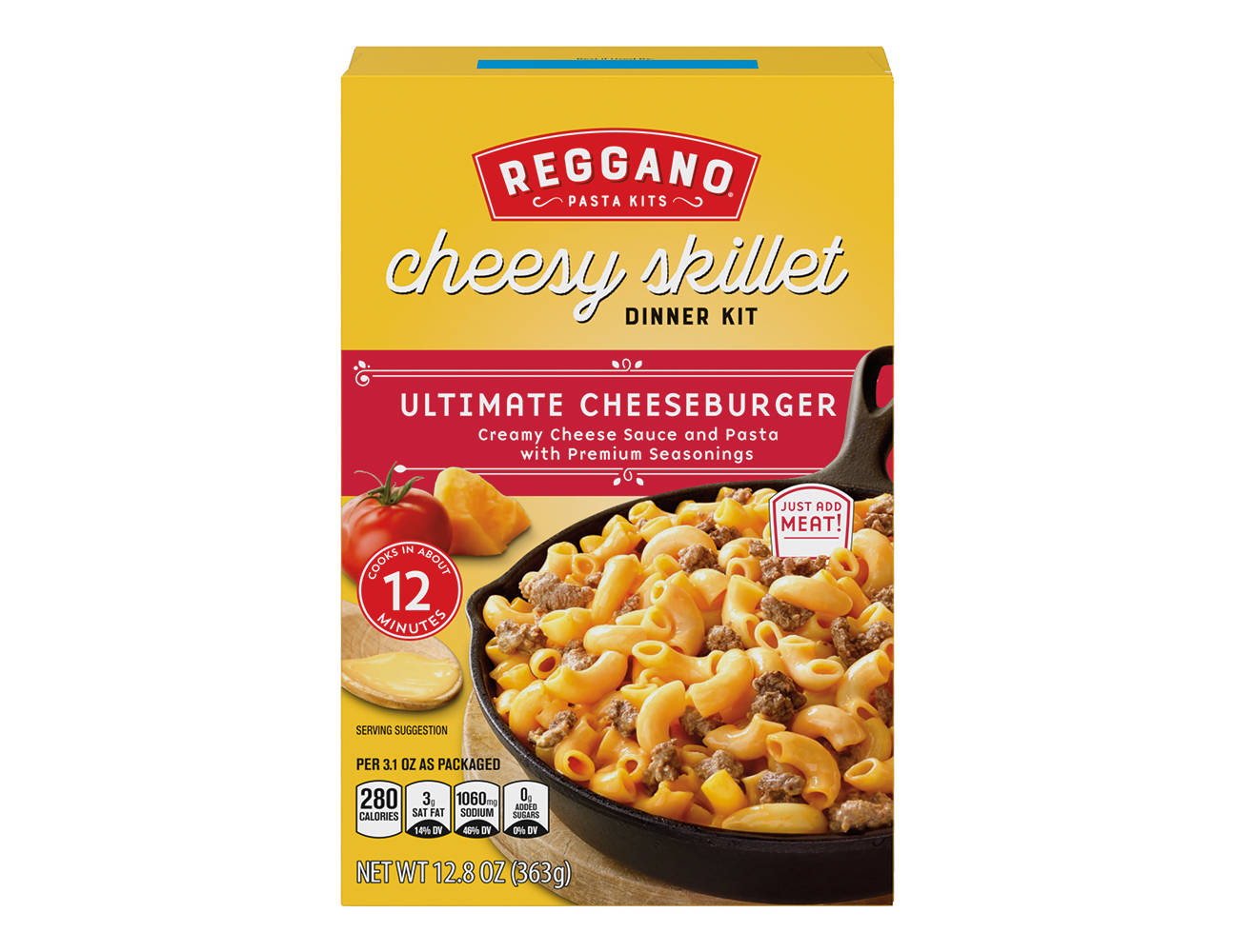 Reggano Ultimate Cheeseburger Cheesy Skillet Dinner Kit, 12.8 oz