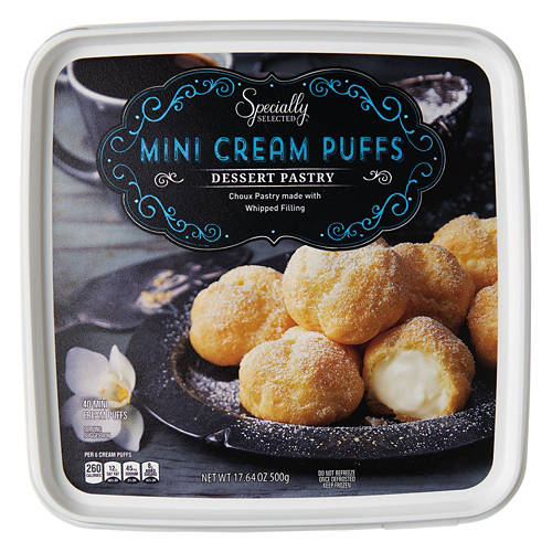 Specially Selected Mini Cream Puffs Dessert Pastries, 40 count