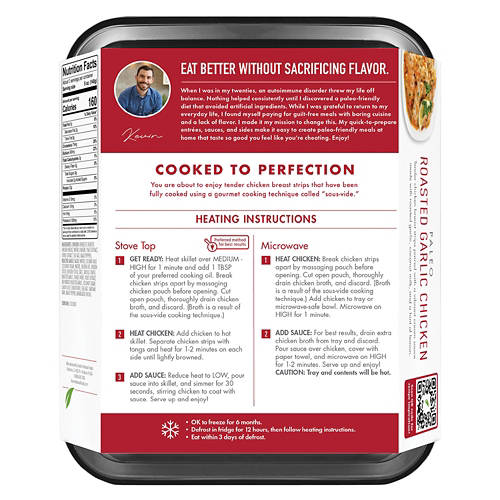 Kevin's Natural Foods Roasted Garlic Chicken, 16 oz