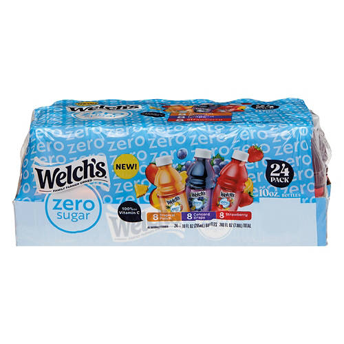 Welch's Zero Sugar Juice Variety Pack - 24 pack, 10 fl oz bottle