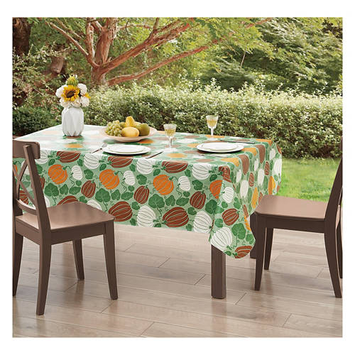 Huntington Home 52" X 70" Vinyl Tablecloth, Pumpkins