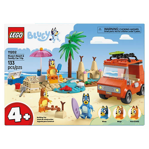 Lego/ Lego Duplo Bluey's Beach & Family Car Trip Building Blocks