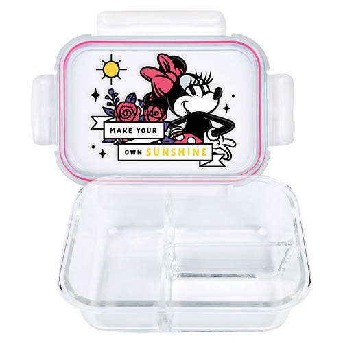 Licensed Glass Food Storage Container - Minnie Make Your Own Sunshine