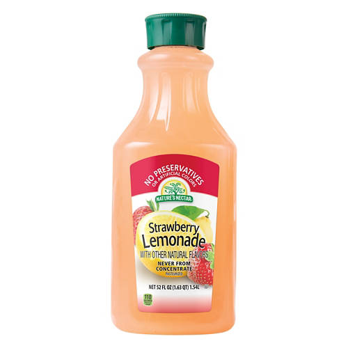 Nature's Nectar Strawberry Lemonade Not From Concentrate, 52 fl oz